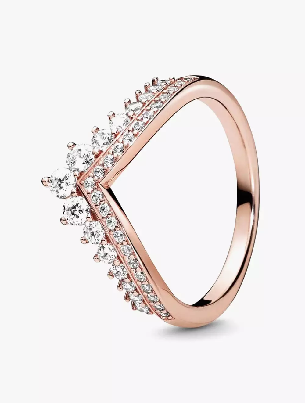 Jual PANDORA Princess Wishbone Ring - 50 - Rose Gold Original 2024 ...