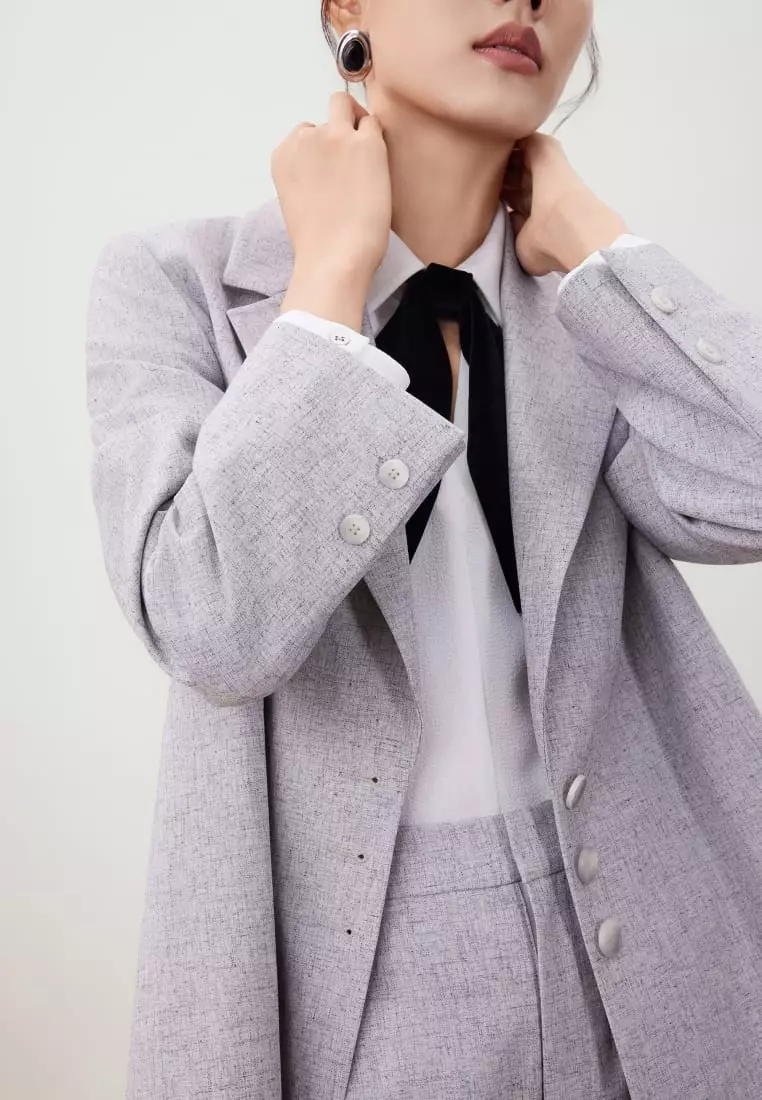 Buy G2000 G2000 Linen Blend Textured Blazer 2025 Online | ZALORA