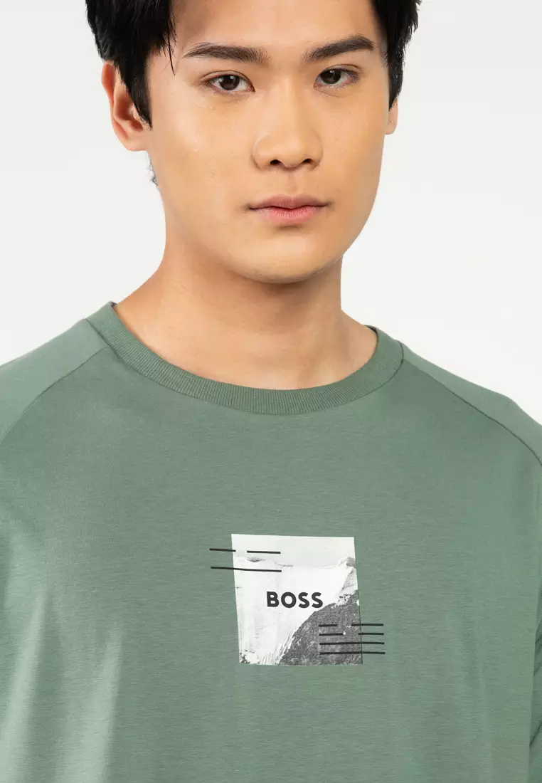 Buy BOSS Stripe Zone Tee - BOSS Green 2026 Online | ZALORA