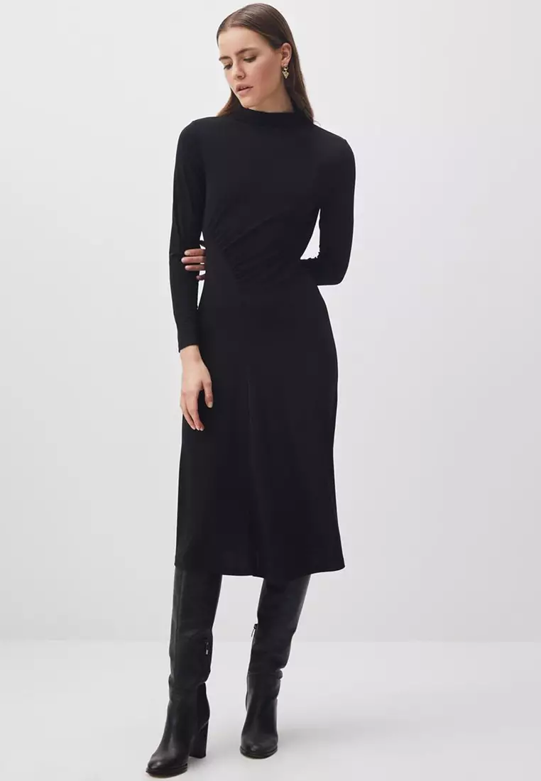 Buy Jimmy Key Shirred Midi Dress 2025 Online | ZALORA Philippines