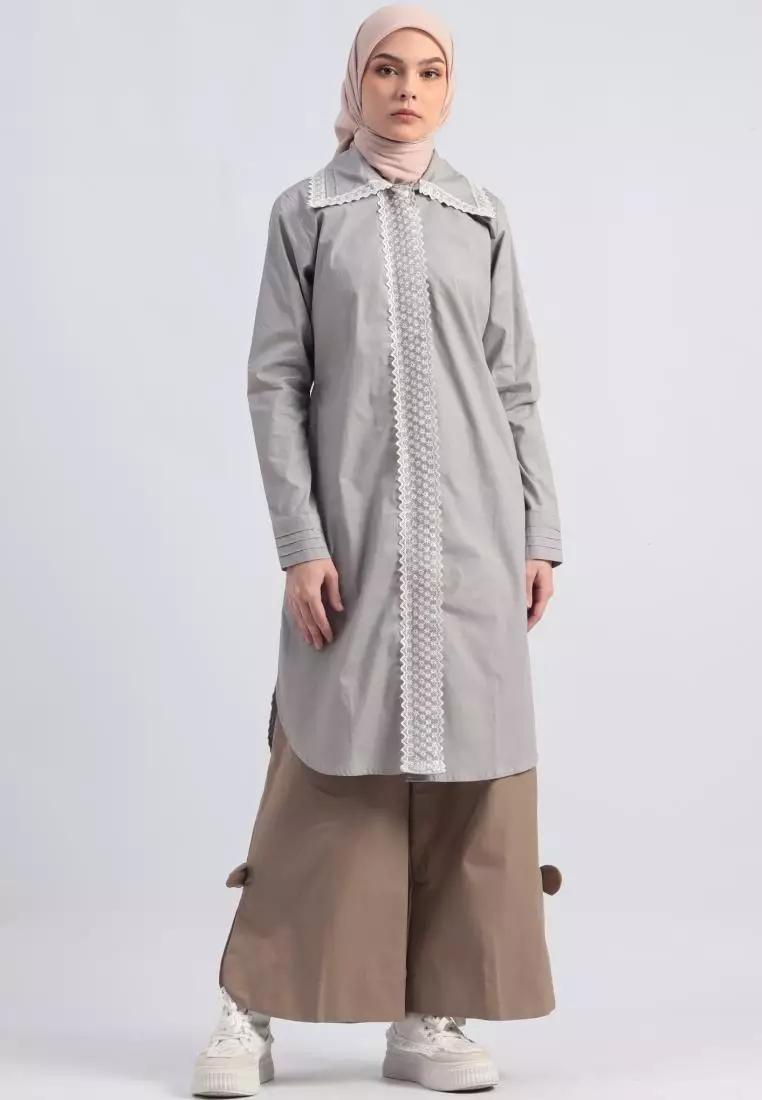 Jual Anggiasari Mawardi Luna Grey Tunik Original 2025 | ZALORA Indonesia