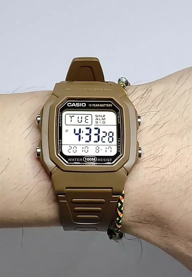 Casio Men Digital Sport Watch W-800H-5AV Brown Resin Strap 2025 | Buy Casio Online | ZALORA Hong ...