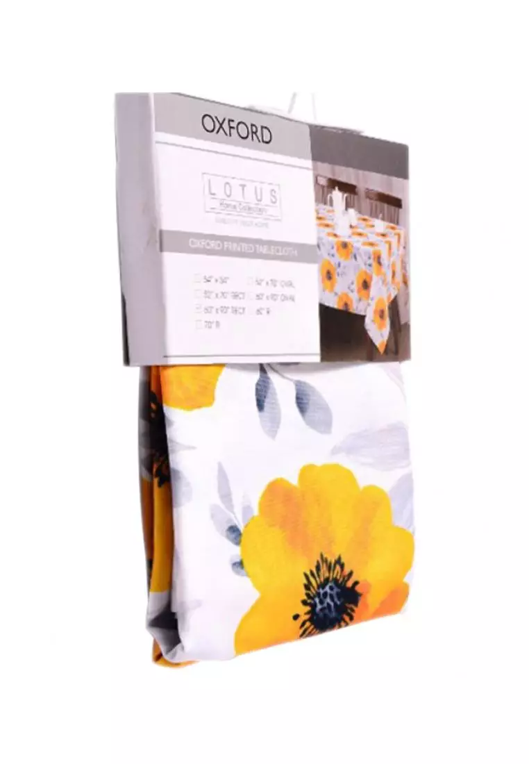 Buy The Landmark Lotus Home Collection Oxford Round Table Cloth 70 ...