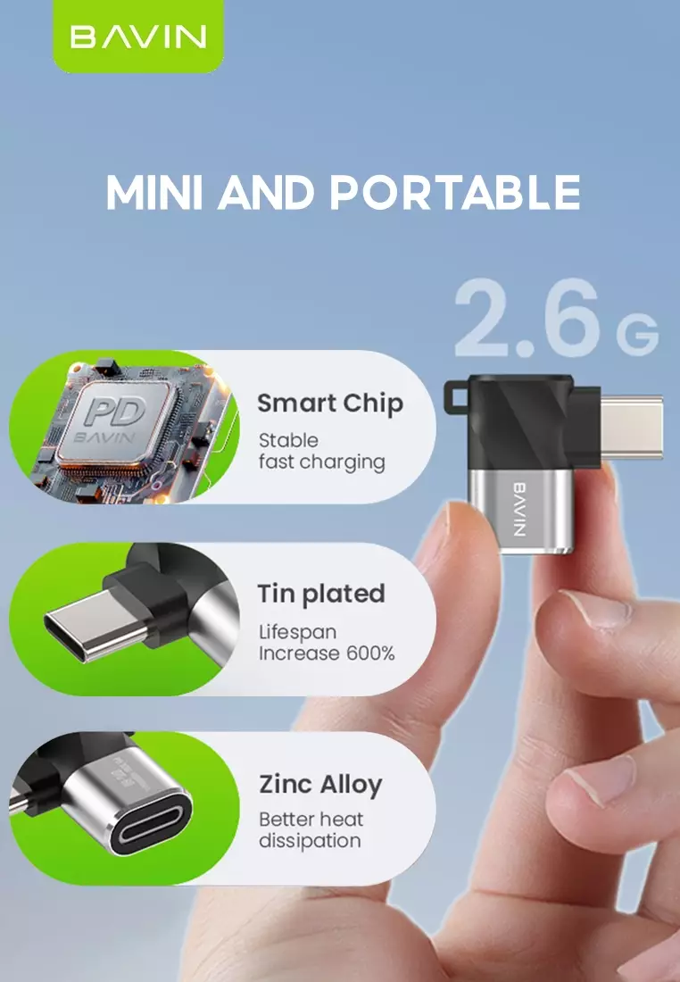 Buy BAVIN O80 OTG Adapter Fast Charging Mini Portable Multi-System ...