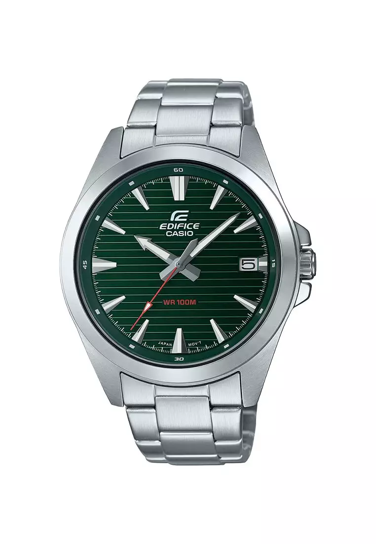 Jual CASIO Casio EDIFICE Jam Tangan Pria - Silver Green - Stainless ...