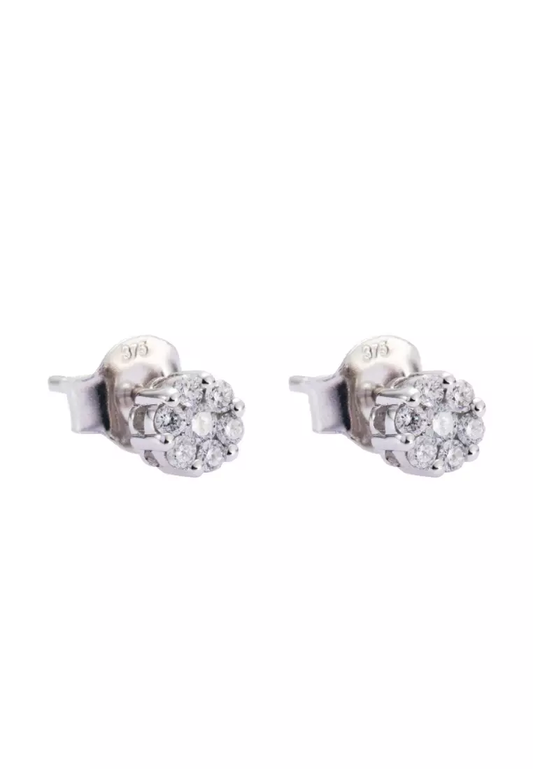 Buy HABIB HABIB Diamond Earrings in 375/9k White Gold 25697(E) Online ...