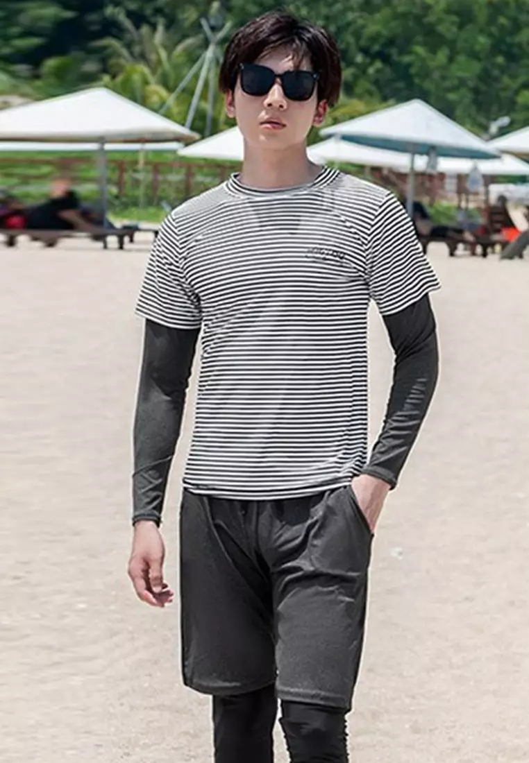 Buy LYCKA LLL3044 Korean Style Men Rash Guard 3-Pieces Set Multi 2025 ...