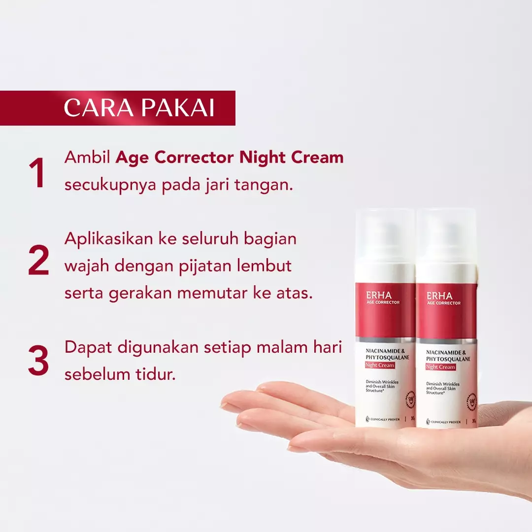Jual Erha ERHA Age Corrector Night Cream 30g - Niacinamide ...