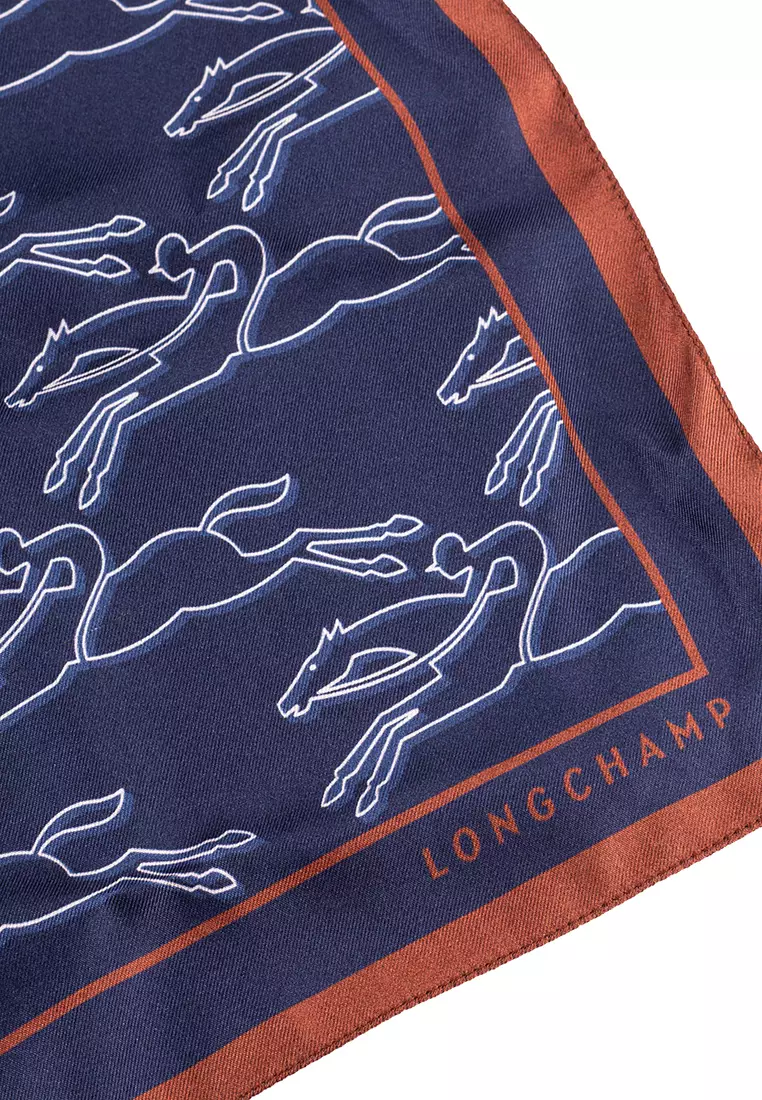 Jual LONGCHAMP Foular X Square Scarf (hz) Original 2024 | ZALORA ...