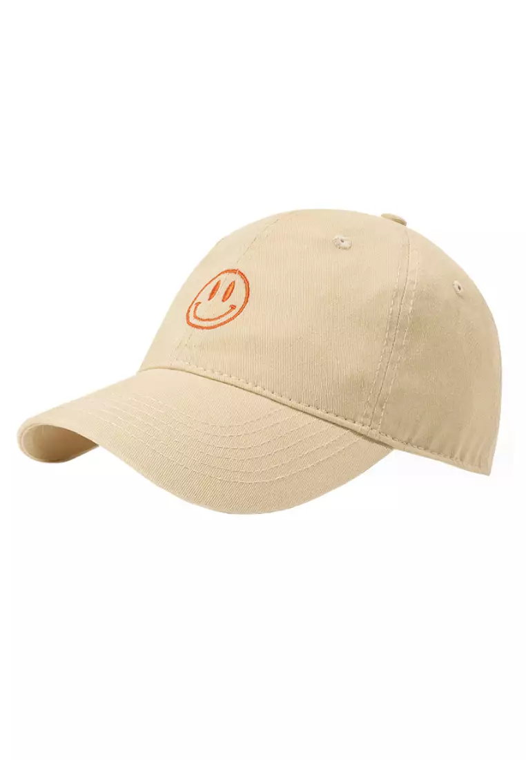 Buy Kings Collection Smiley Face Embroidery Camel Adjustable Baseball ...