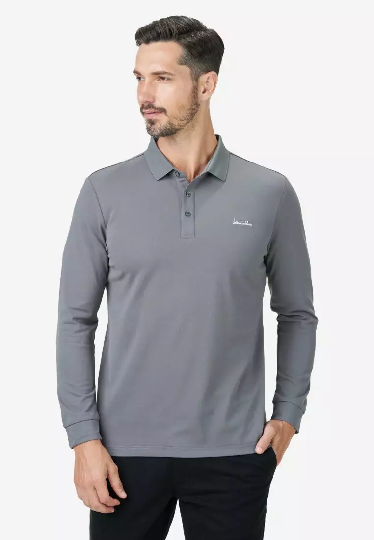 Buy Valentino Rudy Valentino Rudy Italy Men Basic Long Sleeve Polo ...