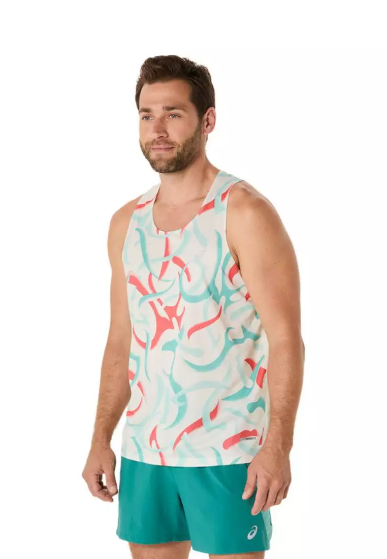 網上選購 ASICS ROAD ALL OVER PRINT SINGLET 2011D091-200 2026 系列 | ZALORA香港