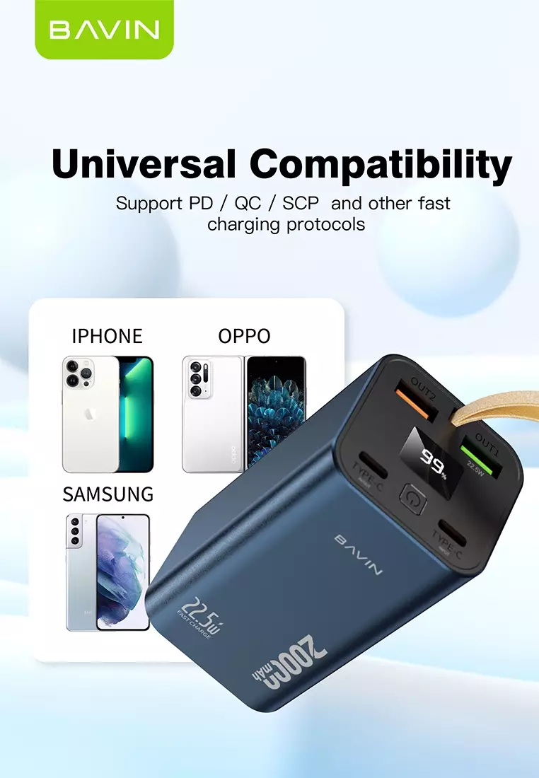 Buy BAVIN Bavin PC1007S 20000mAh 22.5W Powerbank Super Fast Charging ...