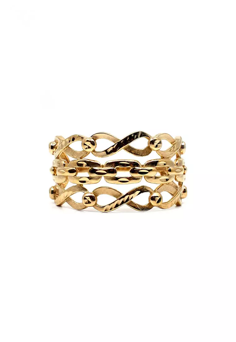 Buy CEBUANA LHUILLIER JEWELRY 18K Italian Made Yellow Gold Lady Ring ...