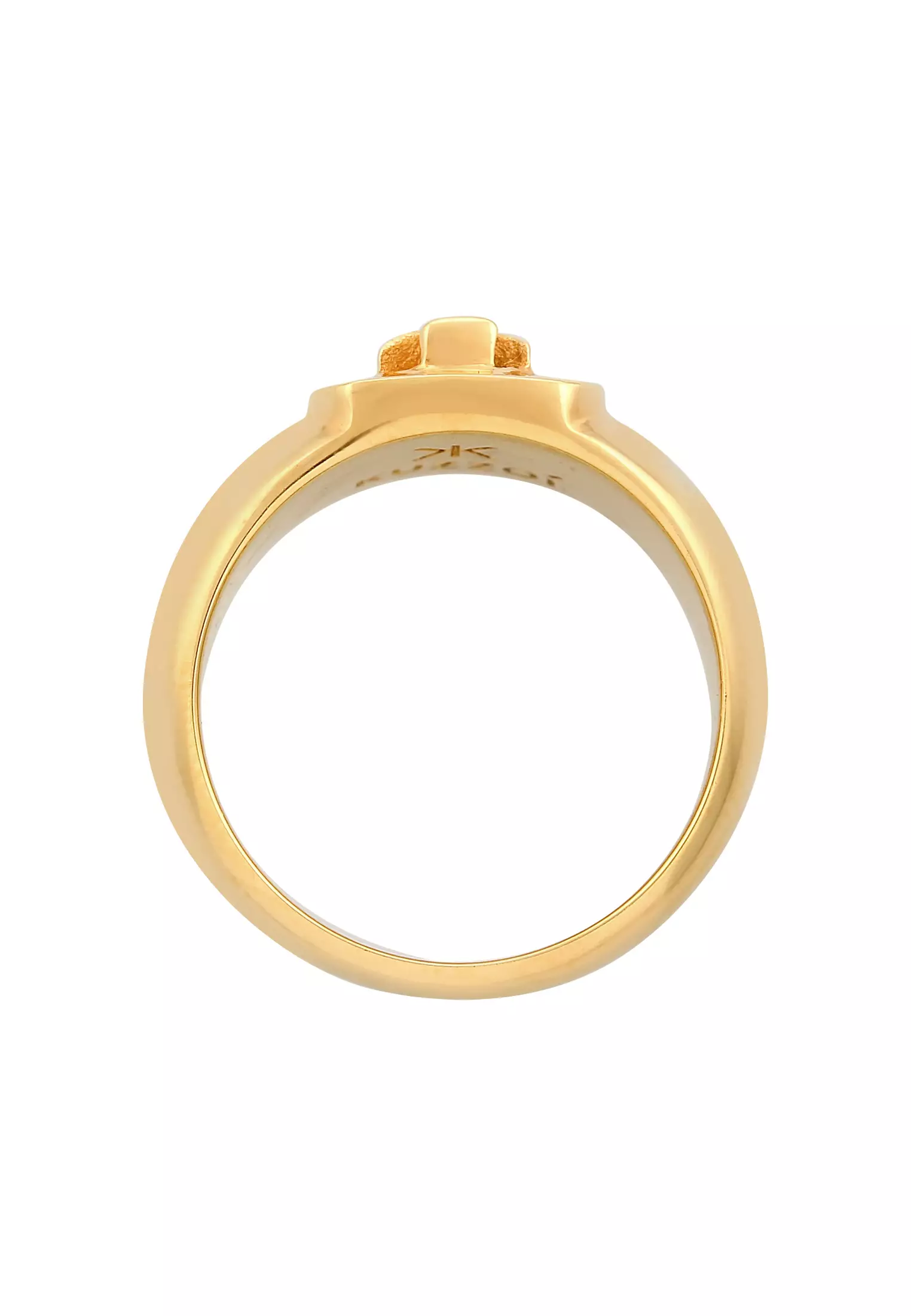 Buy Kuzzoi Men's Silver Coat of Arms Pinky Ring – Gold-Plated 2026 ...