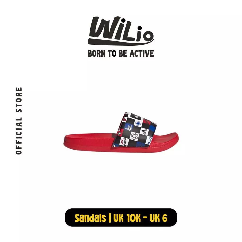 Jual ADIDAS ADIDAS X Disney Adilette Comfort Spider-Man Slides HP7758 ...