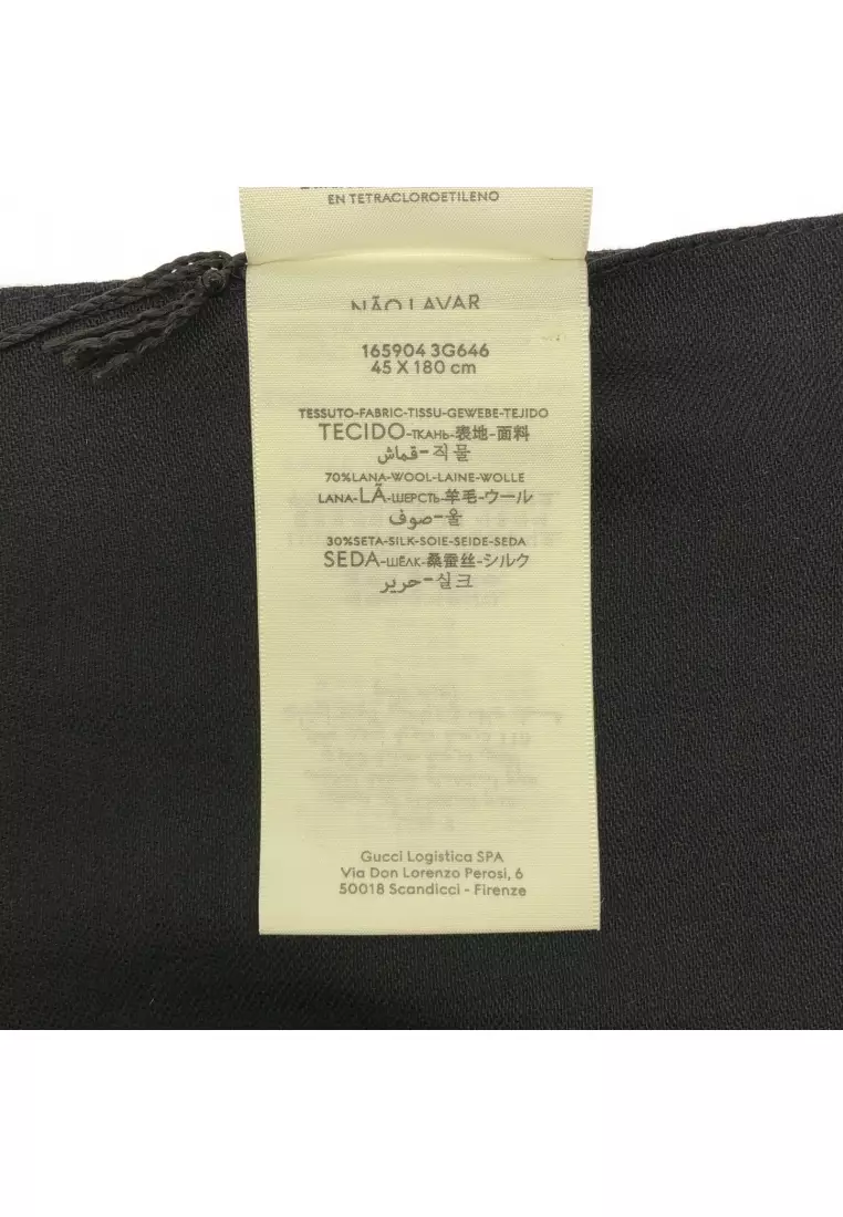 Gucci Pre-Loved Gucci Stall Stall wool black 2025 | Buy Gucci Online ...