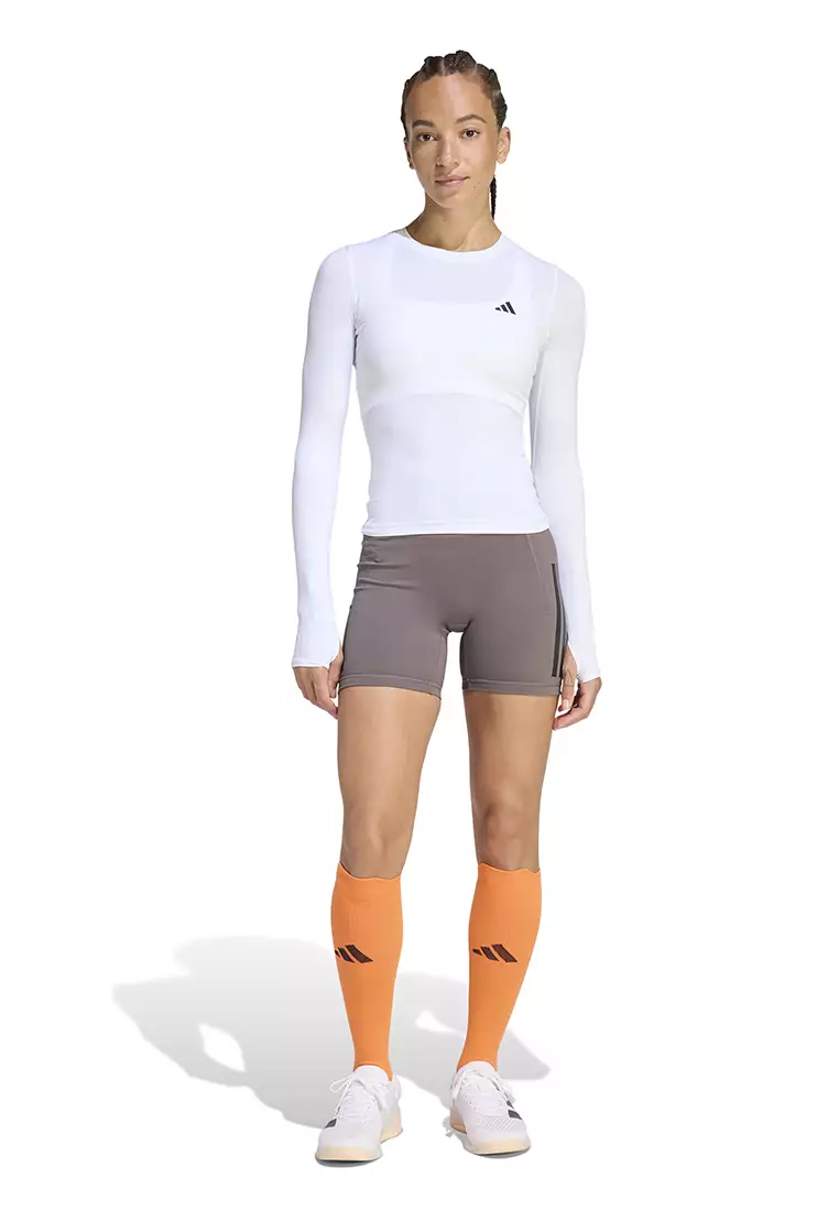 Buy ADIDAS Optime Workout 3-Stripes Shorts 2026 Online | ZALORA