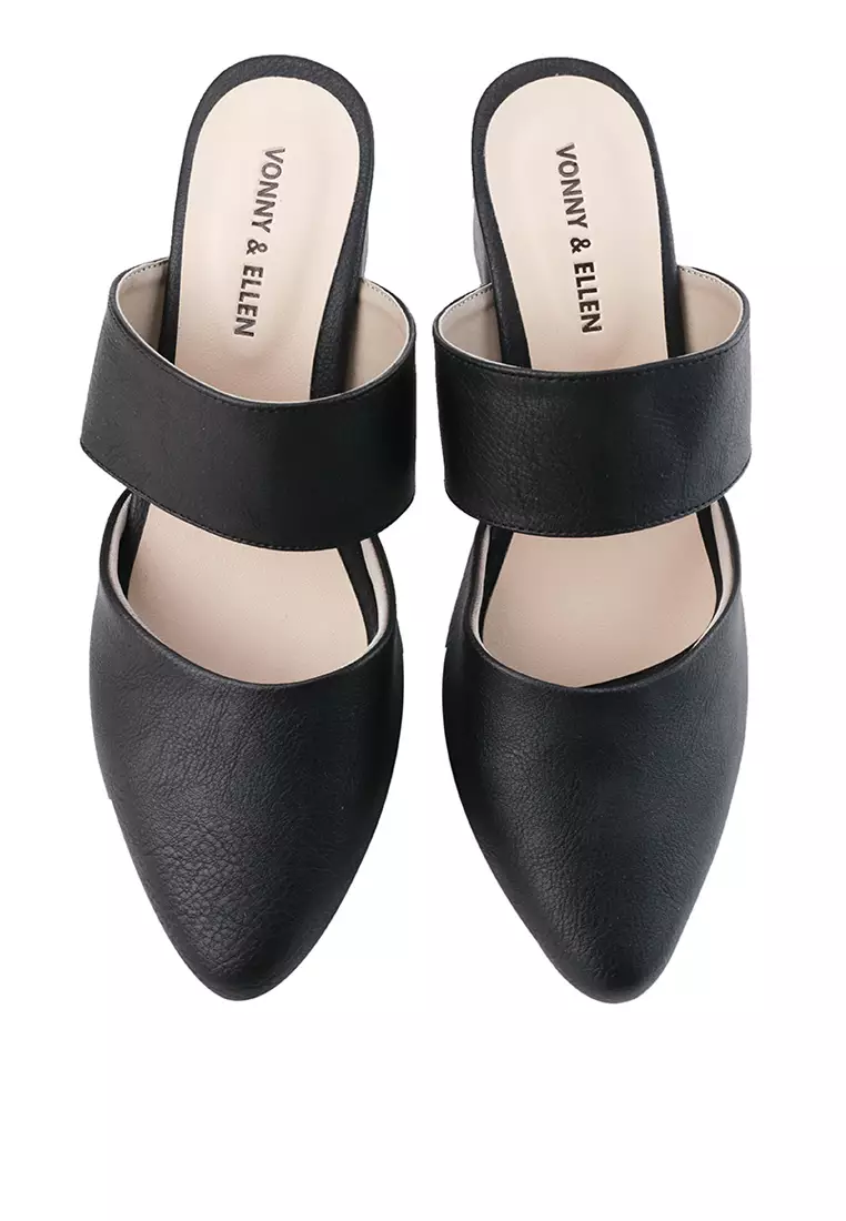 Jual V O N N Y & E L L E N MERCY BLOCK HEELS Original 2024 | ZALORA ...