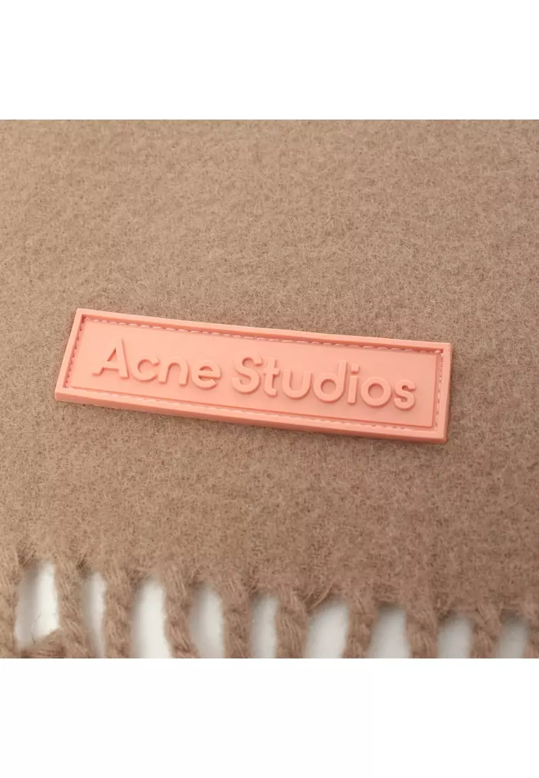 Buy Acne Studios Pre-loved Acne Studios Pink Label Scarf wool beige ...