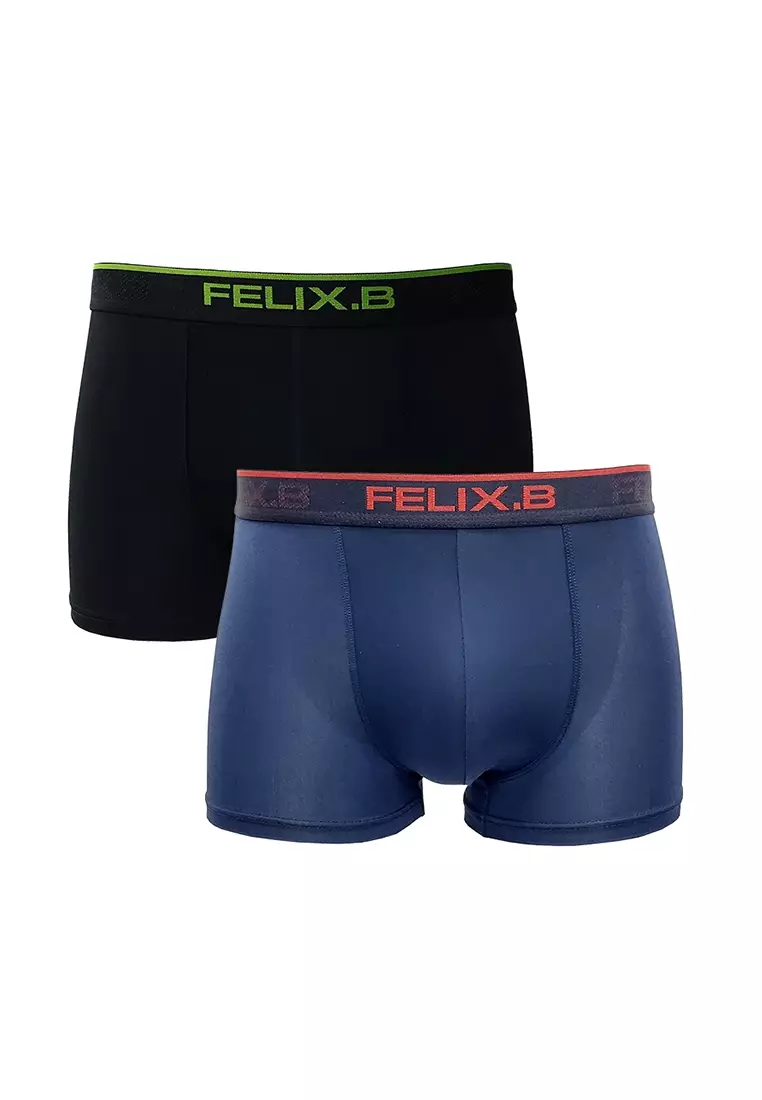 Jual Felix.B Felix.B Underwear Ice Silk Microfiber Shorty 2in1, Mix ...