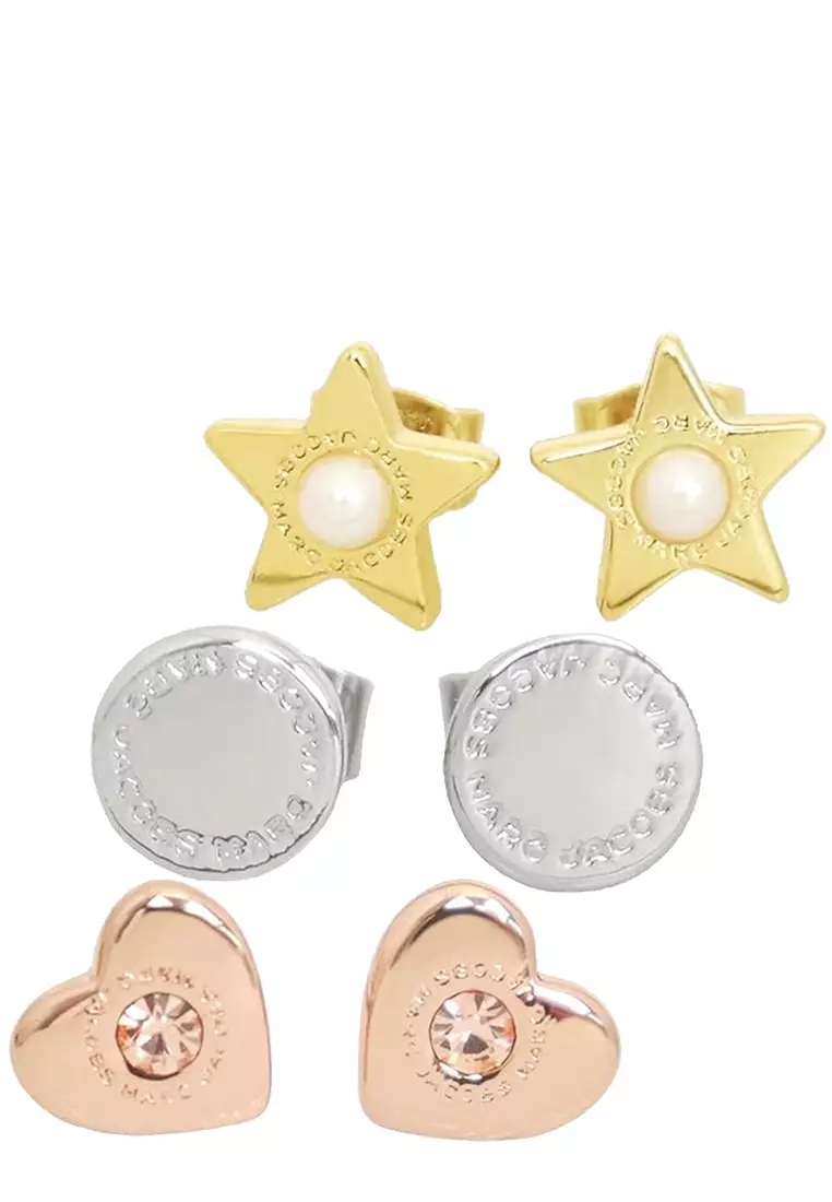 Buy Marc Jacobs Marc Jacobs Stud Earrings Trio Set in Multi J204MT1PF21 ...