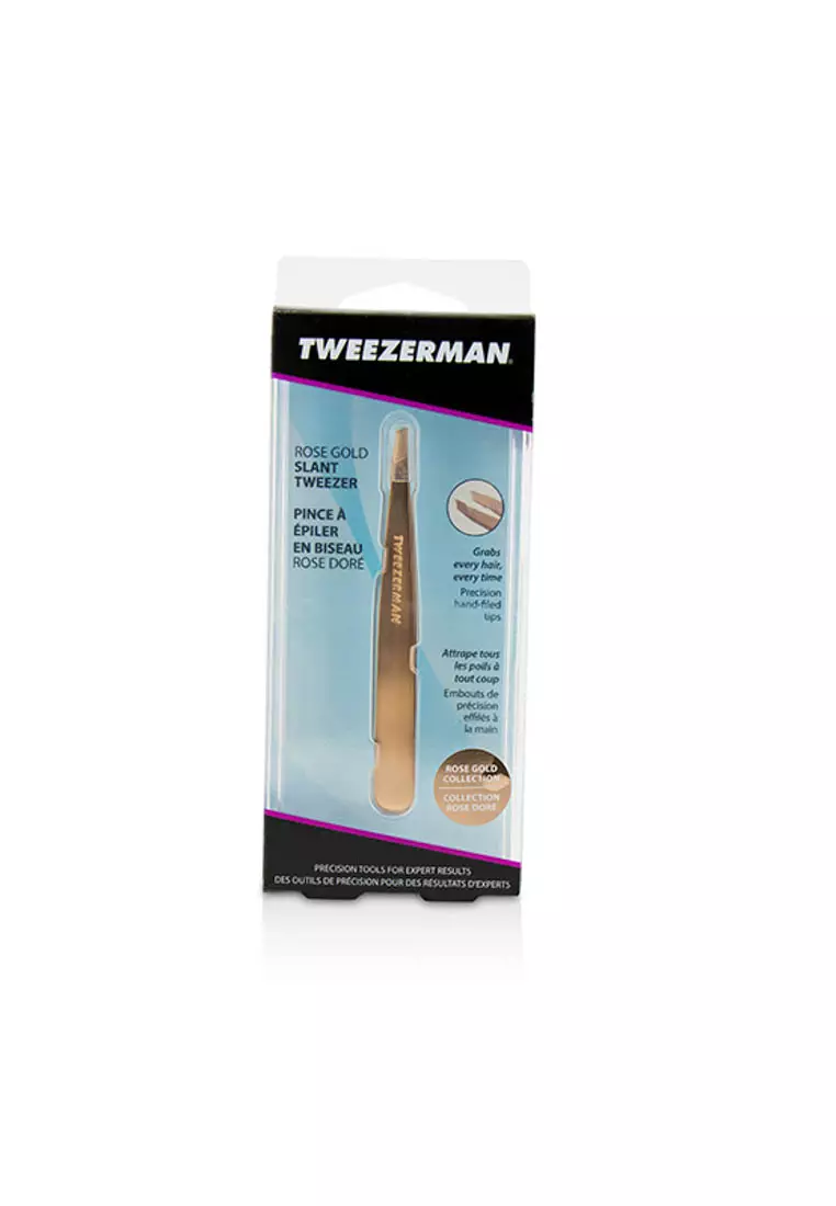 Buy Tweezerman Slant Tweezer - Rose Gold 2025 Online | ZALORA Philippines