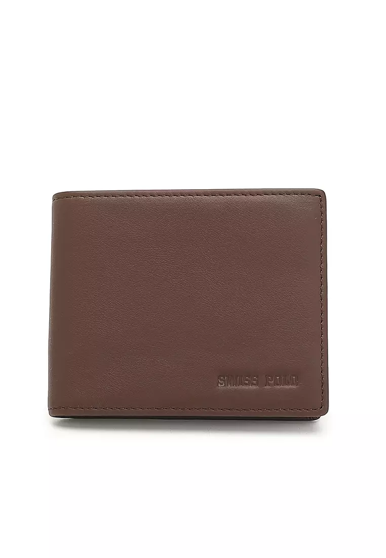 Buy Swiss Polo Genuine Leather RFID Short Wallet - Brown 2025 Online ...