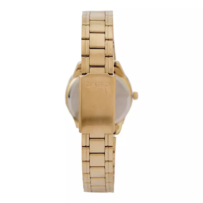 Jual Casio Jam Tangan Wanita Casio General Ltp V005g 7audf White Dial Gold Tone Stainless Steel
