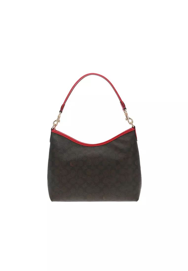 Jual Coach Ladies' Shoulder Bag in Walnut Wood Color with Red CV975 ...
