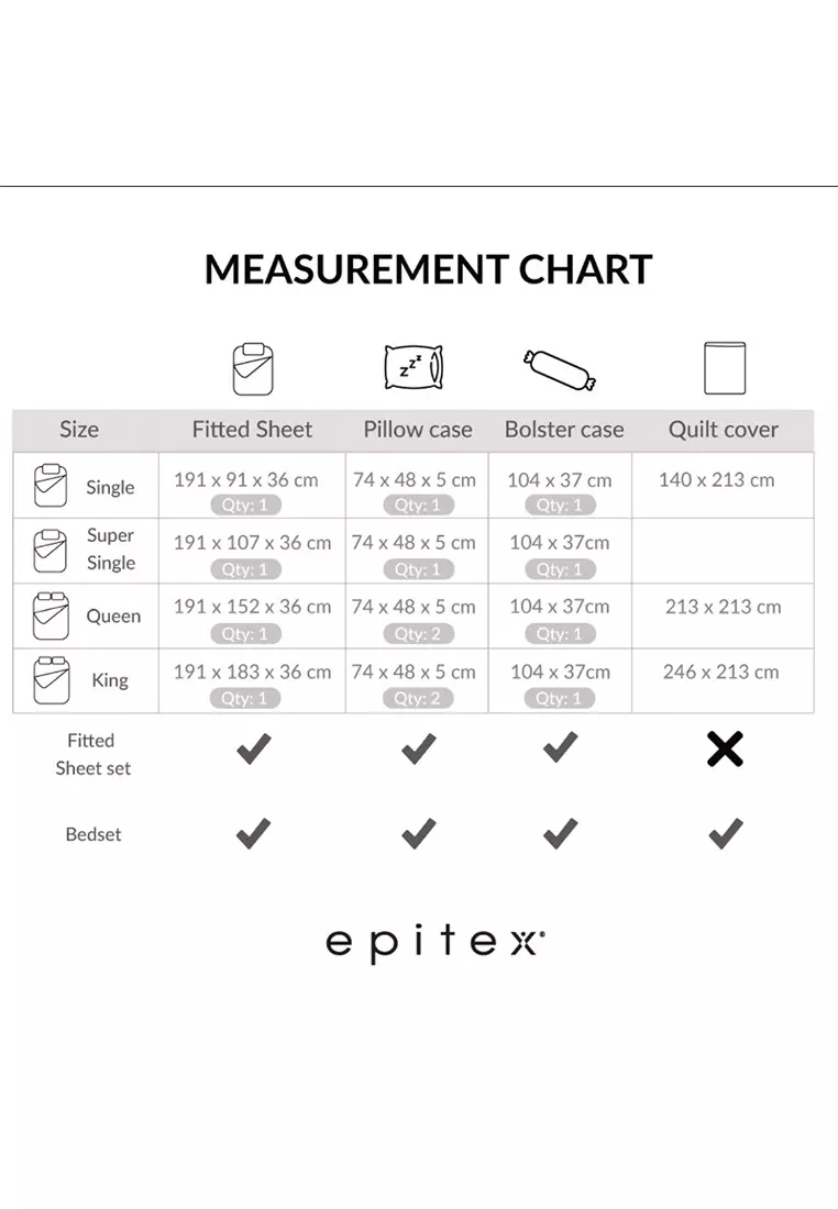 Buy Epitex (Quilt Cover Set) 1000TC Silkyluxe Bedsheet | Microfiber ...