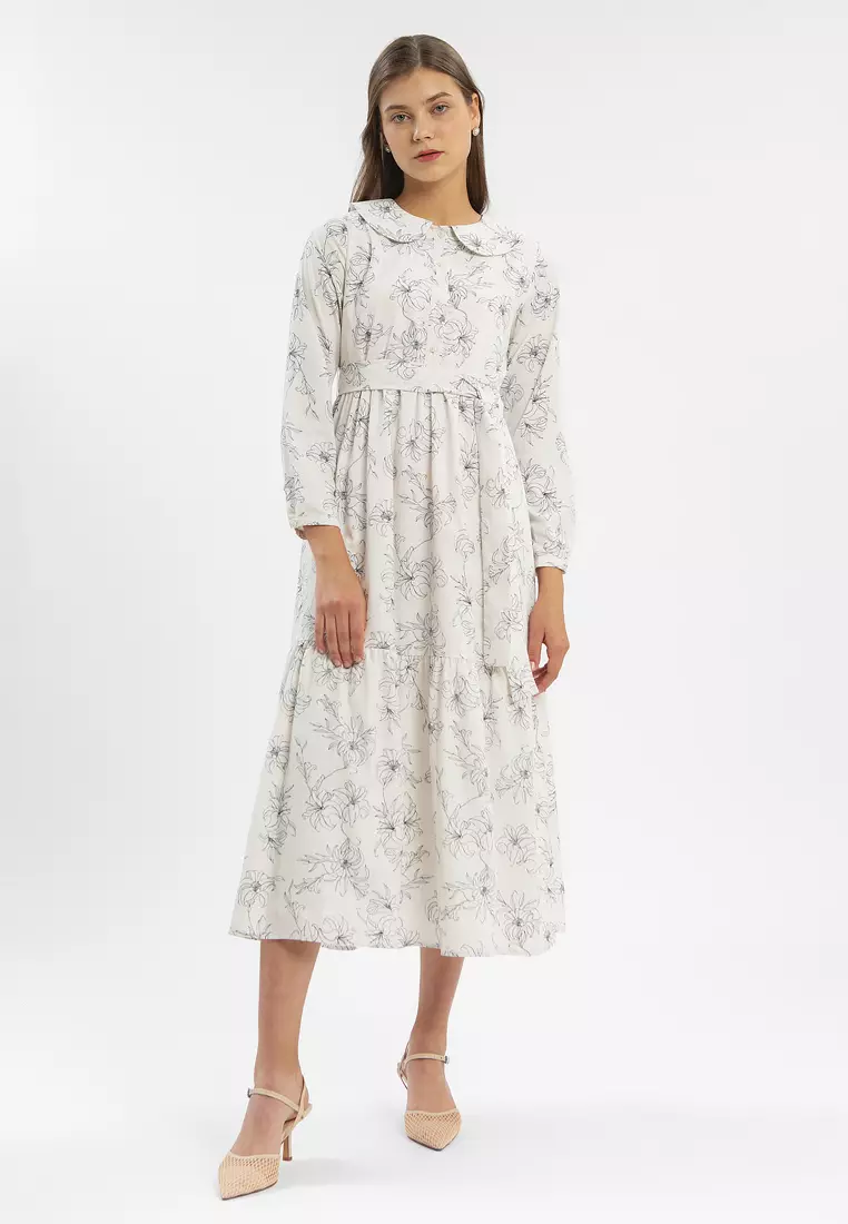 Jual Minimal Minimal Derria Dress Ivory Original 2025 | ZALORA Indonesia