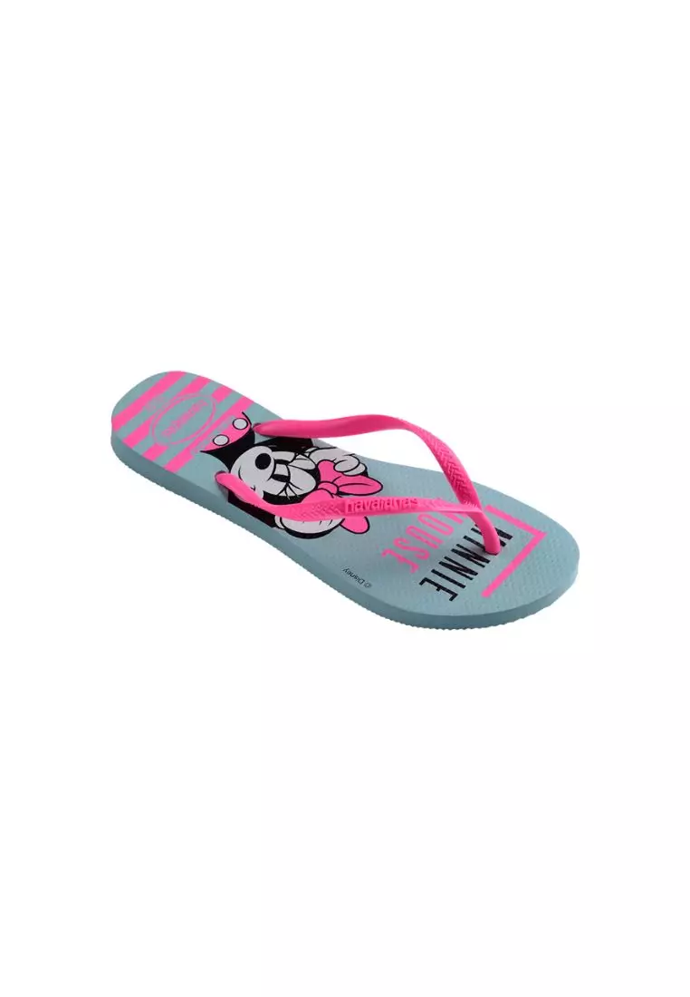 Buy Havaianas Kids Slim Disney Flip Flops - Blue Water Online | ZALORA ...