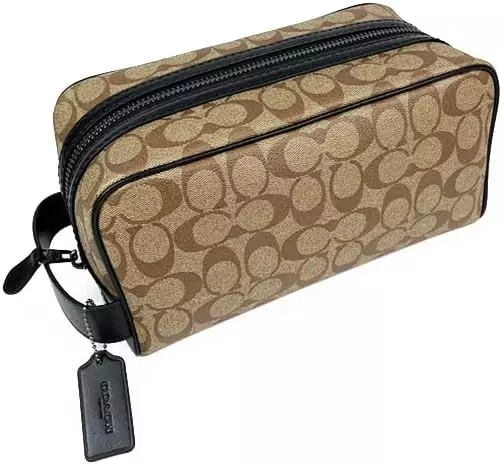 Jual COACH 2706 Coach Large Travel Kit SIG Tan black Original 2025 ...