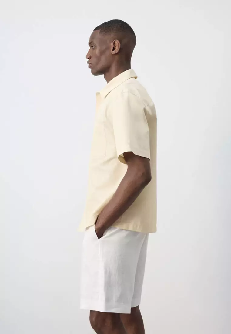 Buy MANGO Man Regular Fit Cotton-Linen Shirt 2026 Online | ZALORA