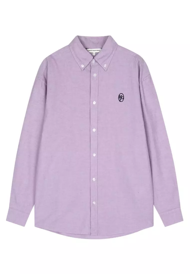 Jual Marithe + Francois Girbaud MARITHÉ Embroidery Oxford Shirt Light ...
