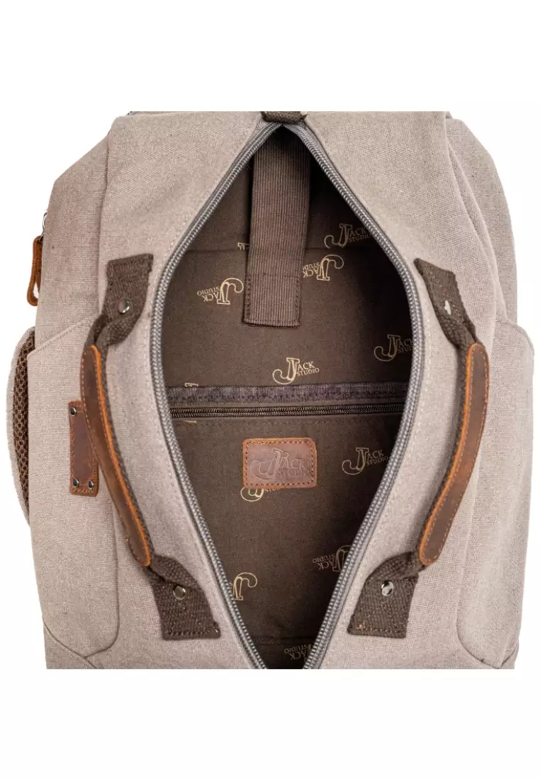 Jual Jack Studio Unisex Canvas Multifunction Backpack Sling Duffel Bag ...