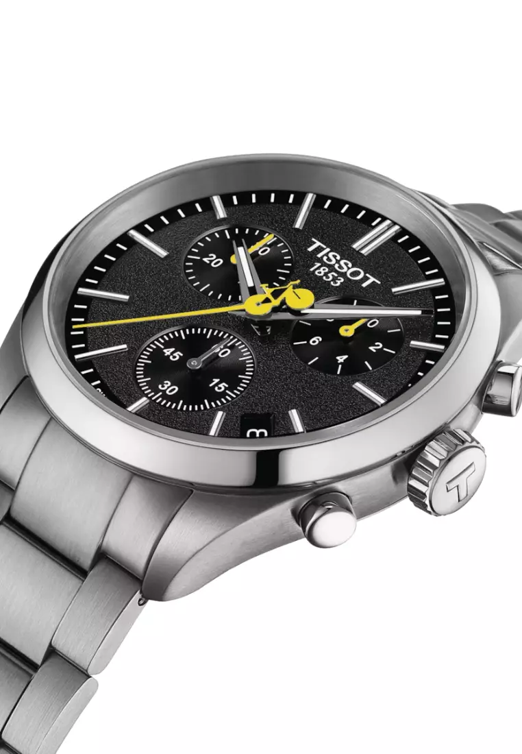 Buy Tissot Tissot PR 100 Chronograph Tour De France Black Dial Silver ...