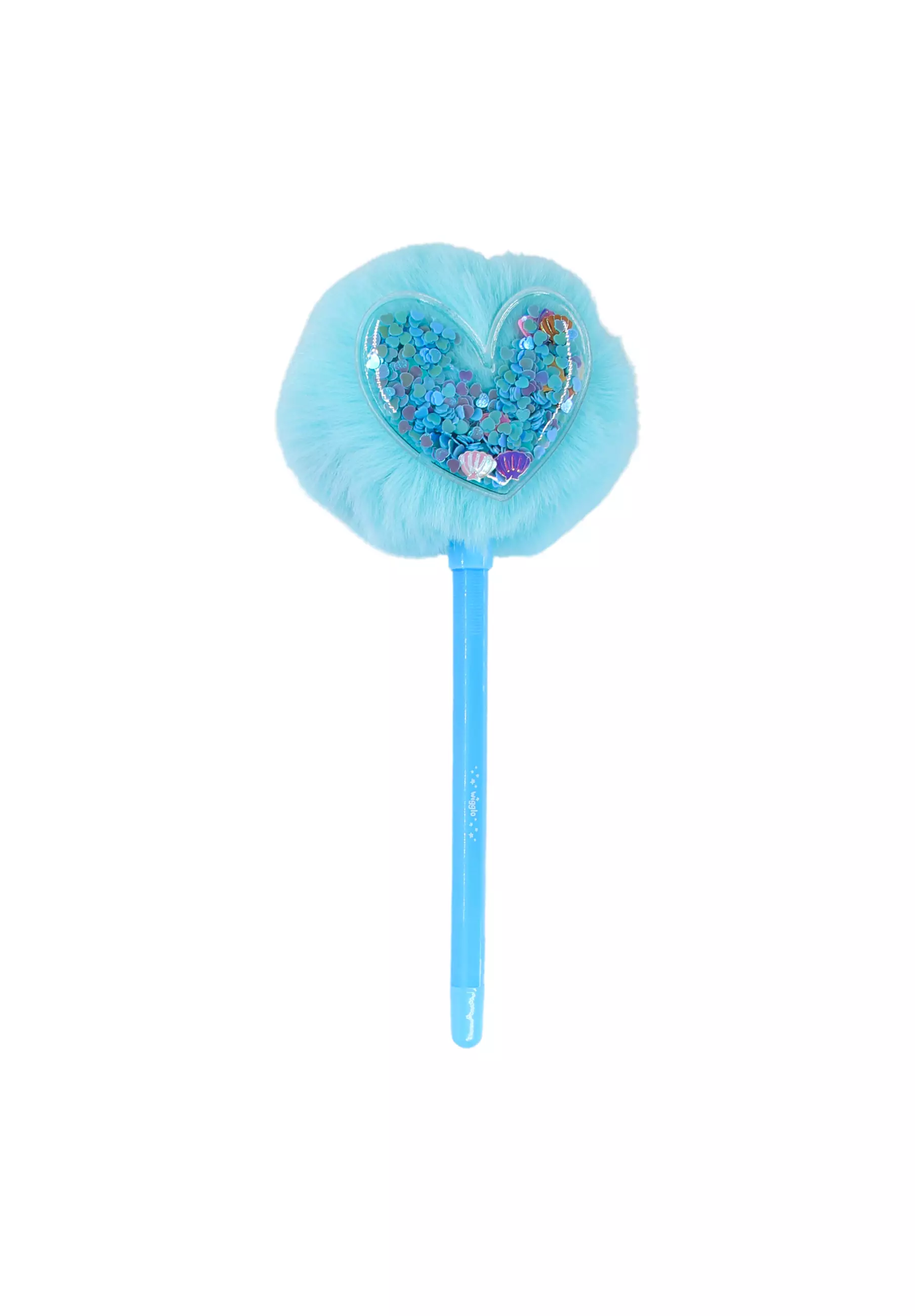 Jual wigglo Confetti Heart Topper Pom-Pom Pen Blue Original 2025 ...