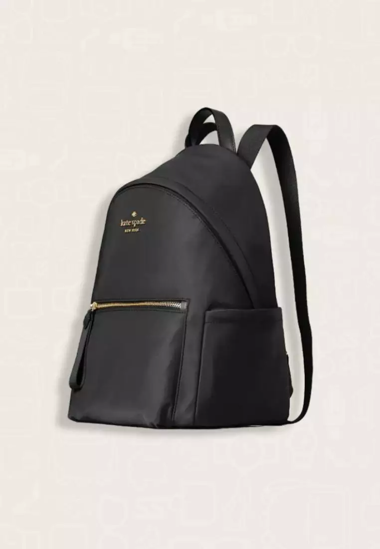 Jual Kate Spade Kate Spade Chelsea Nylon Medium Backpack Black Original ...