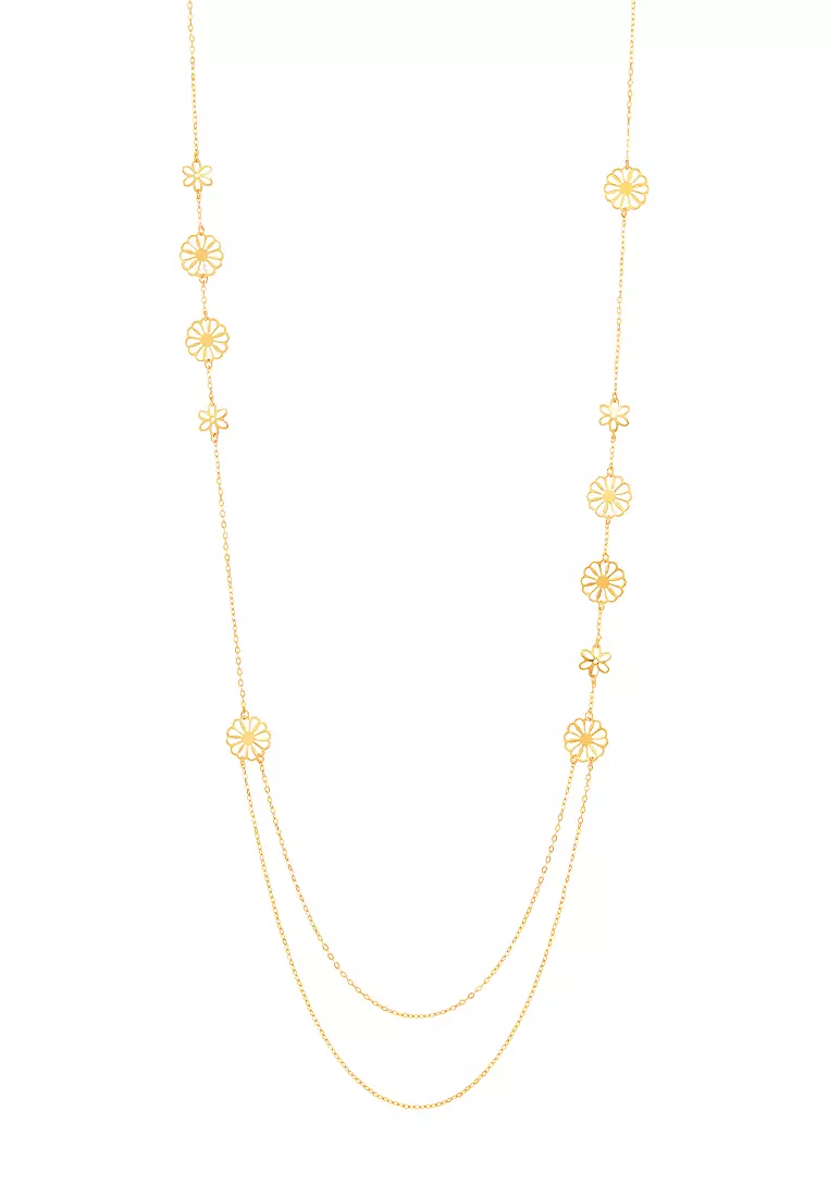 Buy HABIB HABIB 916/22K Yellow Gold Necklace LLN011222 Online | ZALORA ...