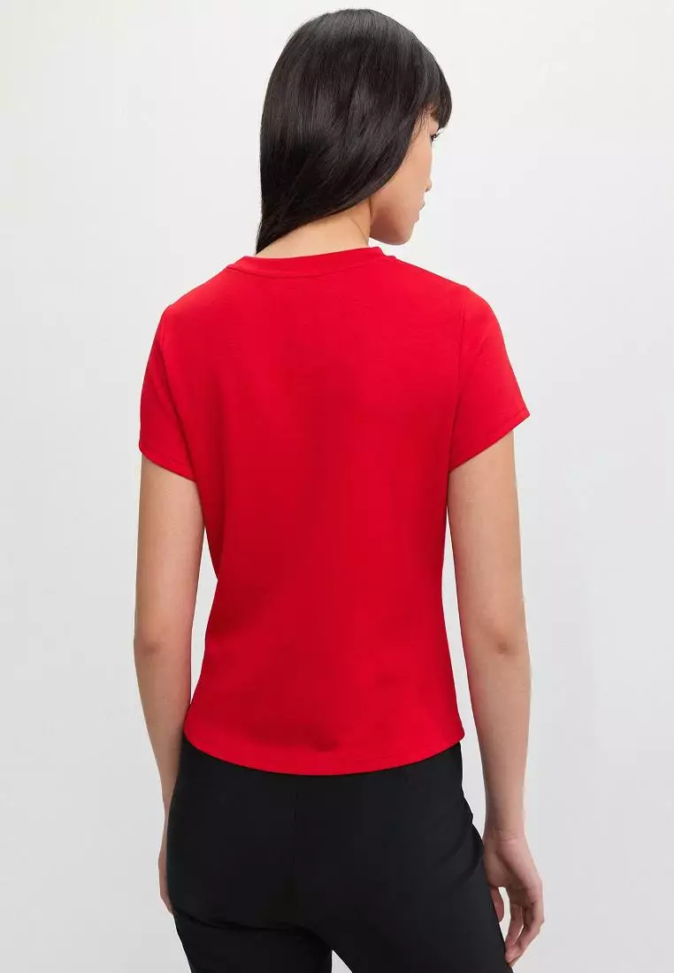 Buy Pomelo Heart Cutout Tee 2026 Online | ZALORA Philippines