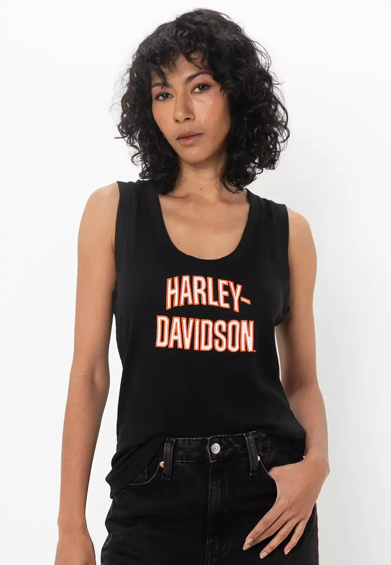 Harley-Davidson Harley-Davidson®Essential Arched Font Ribbed Tank 2025 | Buy Harley-Davidson ...