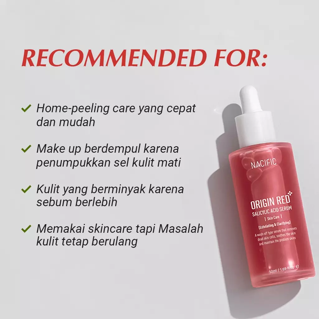 Jual Nacific Nacific Origin Red Salicylic Acid Serum Skin Care 50ml ...