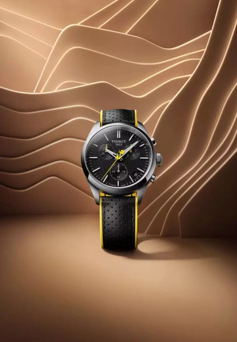 Buy TISSOT Tissot PR 100 Chronograph Tour De France Black Dial Silver ...