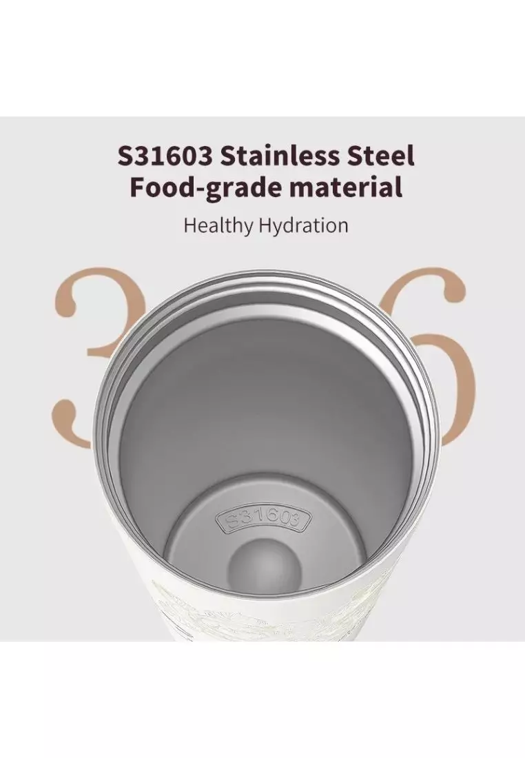 Buy Germ Germ Camellia Sparkling Thermos Cup 500ML Liner 316 Grade Stainless Keep Warm Keep Cold ...