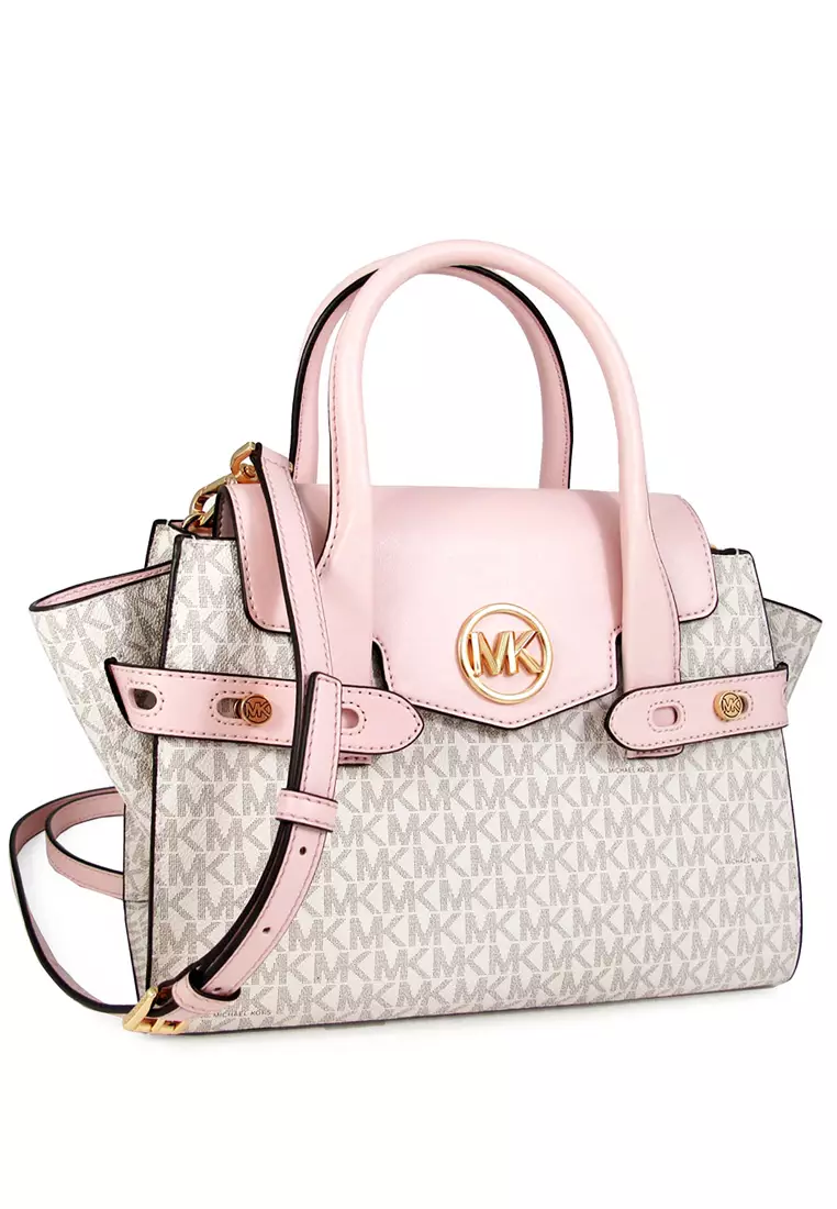 Buy MICHAEL KORS Michael Kors Carmen Medium Logo and Faux Leather ...