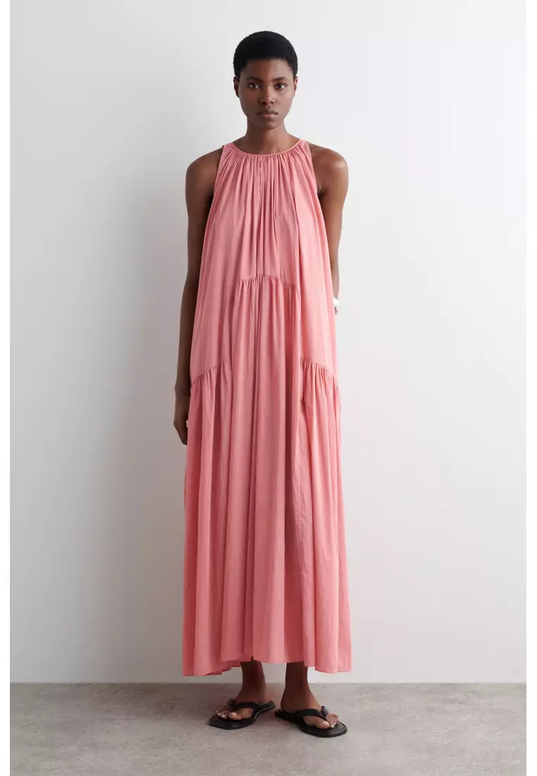 Buy COS GATHERED HALTERNECK MAXI DRESS 2025 Online | ZALORA Philippines