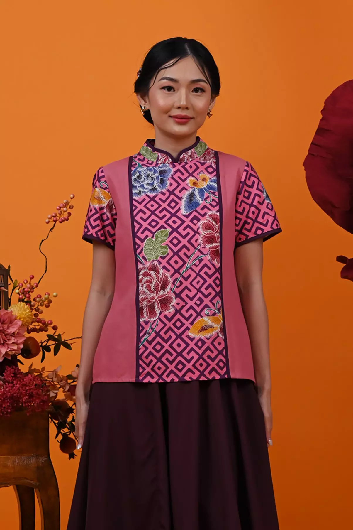 Jual Nona Rara Batik NONA RARA - Davin Encim CNY T3678, Blouse Batik ...