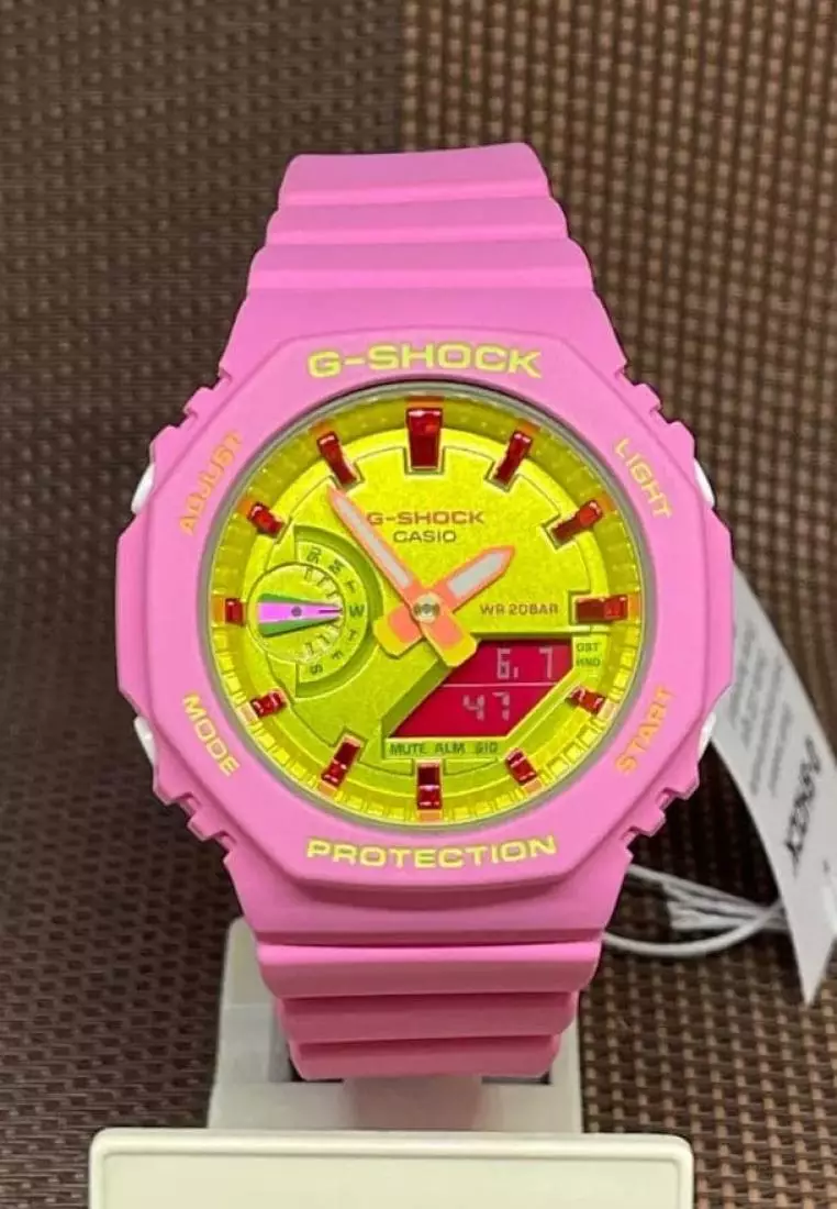 Buy CASIO Casio G-Shock Pink Resin Strap Women Watch GMA-S2100BS-4ADR-P ...